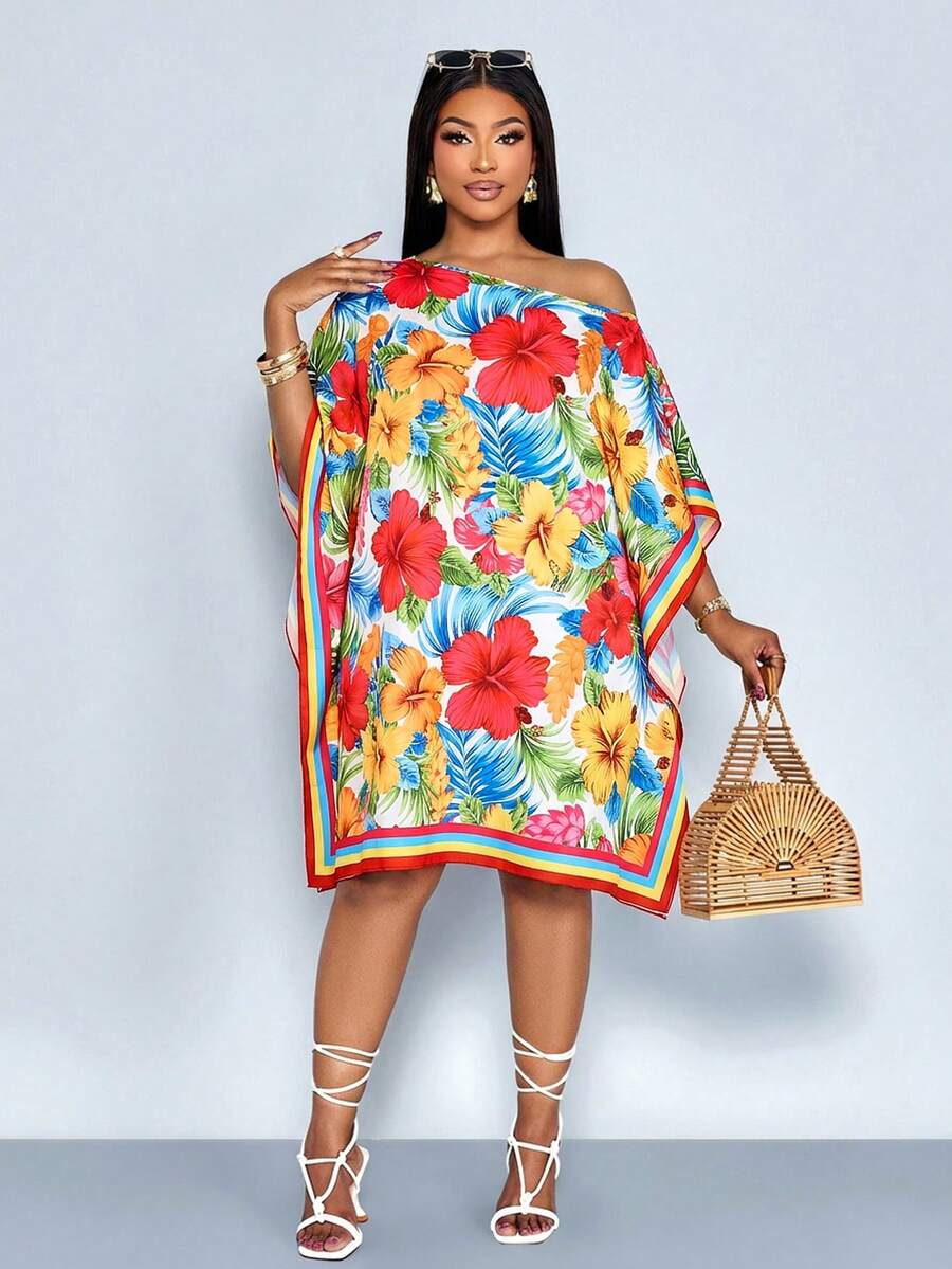 SOLERSUN Plus Size Women's White Boho Summer Vacation Holiday Dress ...