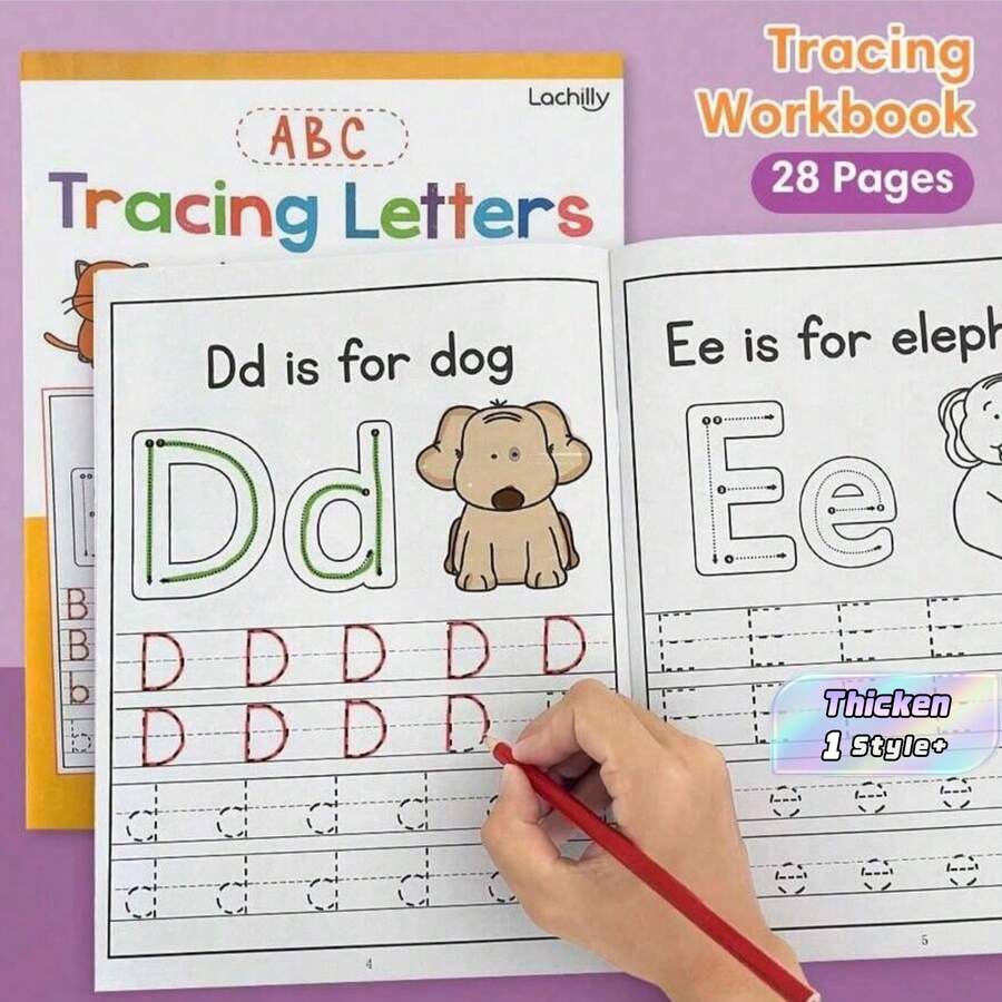 ABC Tracing Letters Workbook 28 Pages Kids Alphabet Writing Practice ...