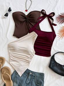 Soleia Plus Size Summer Night Girlism Burgundy Elegant Boho Tropical ...
