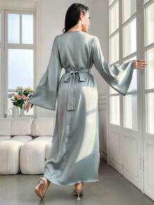 Al Najma Women's Elegant Party Holiday Rhinestone Decor Flare Sleeve ...