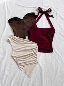 Soleia Plus Size Summer Night Girlism Burgundy Elegant Boho Tropical ...