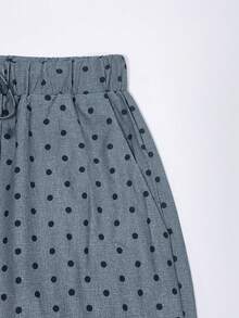 SHEIN Franclia Polka Dot Print Slim-Fit Women's Suit Pants, Suitable ...