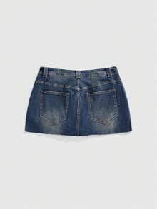 ROMWE Plus Size Y2K Vintage Washed Street Letter Print Casual ...