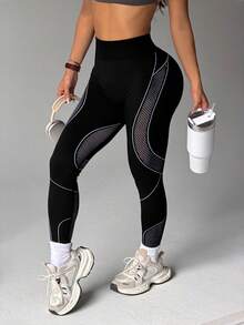 SHEIN Velisys 2026 Women's Seamless Yoga Leggings, High Waist Tummy ...
