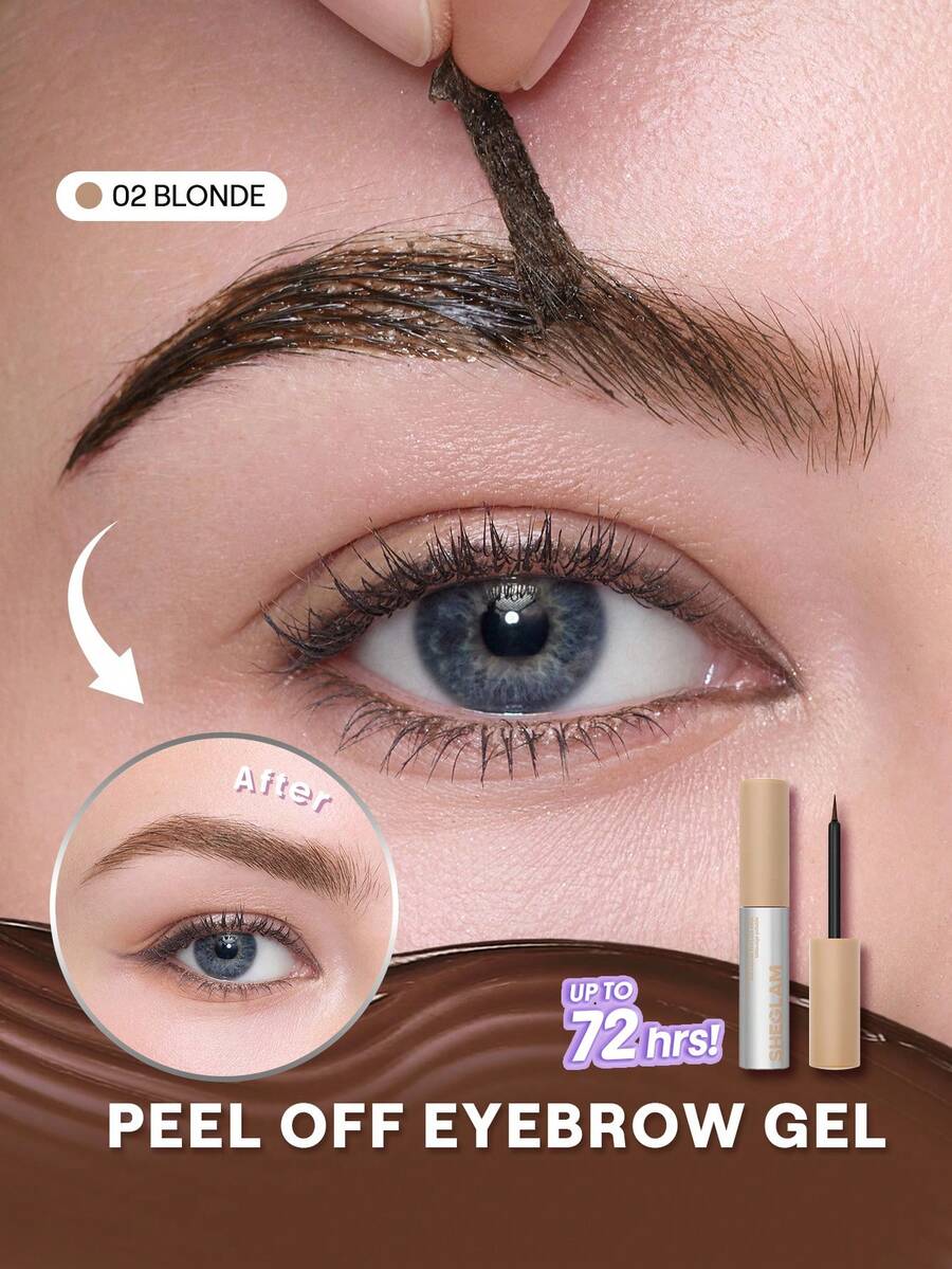SHEGLAM Tint Lock Tattoo Gel per Sopracciglia Peel-Off-Blonde | SHEIN ...