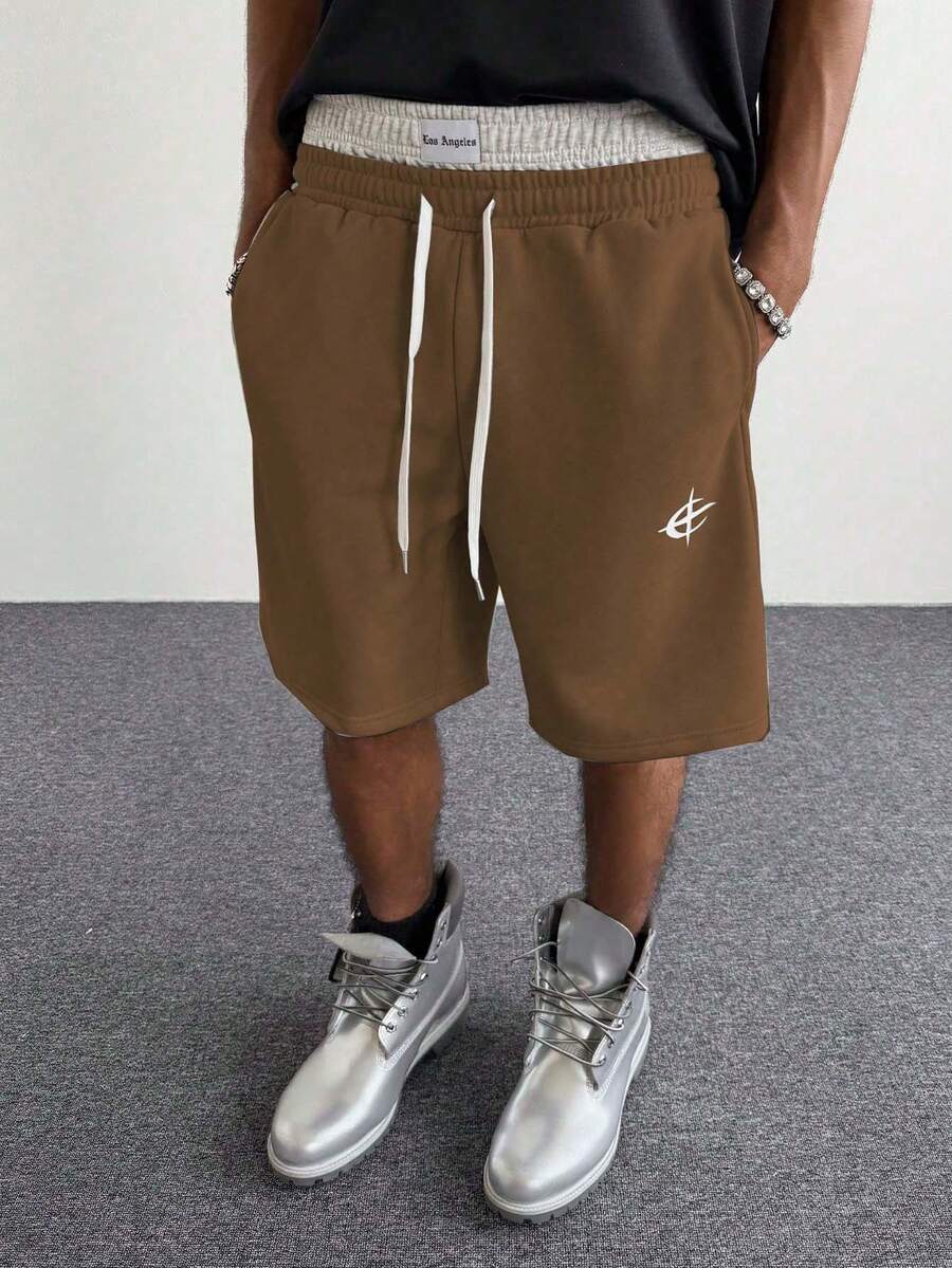 PAVTROS Men's Brown Summer Streetwear City Break Collegiate Style Hip ...