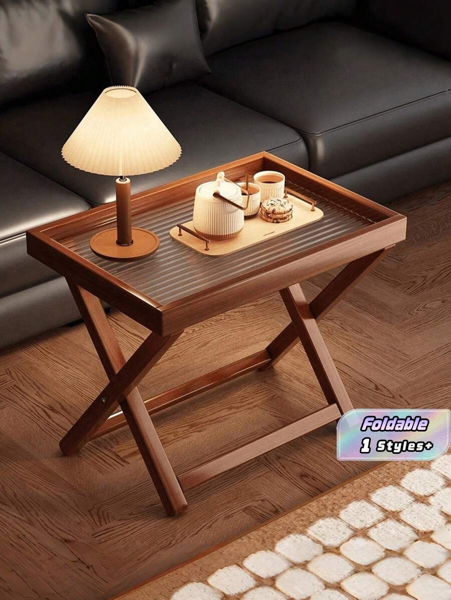 Foldable Side Table, Small Coffee Table For Living Room Sofa, Bedside ...