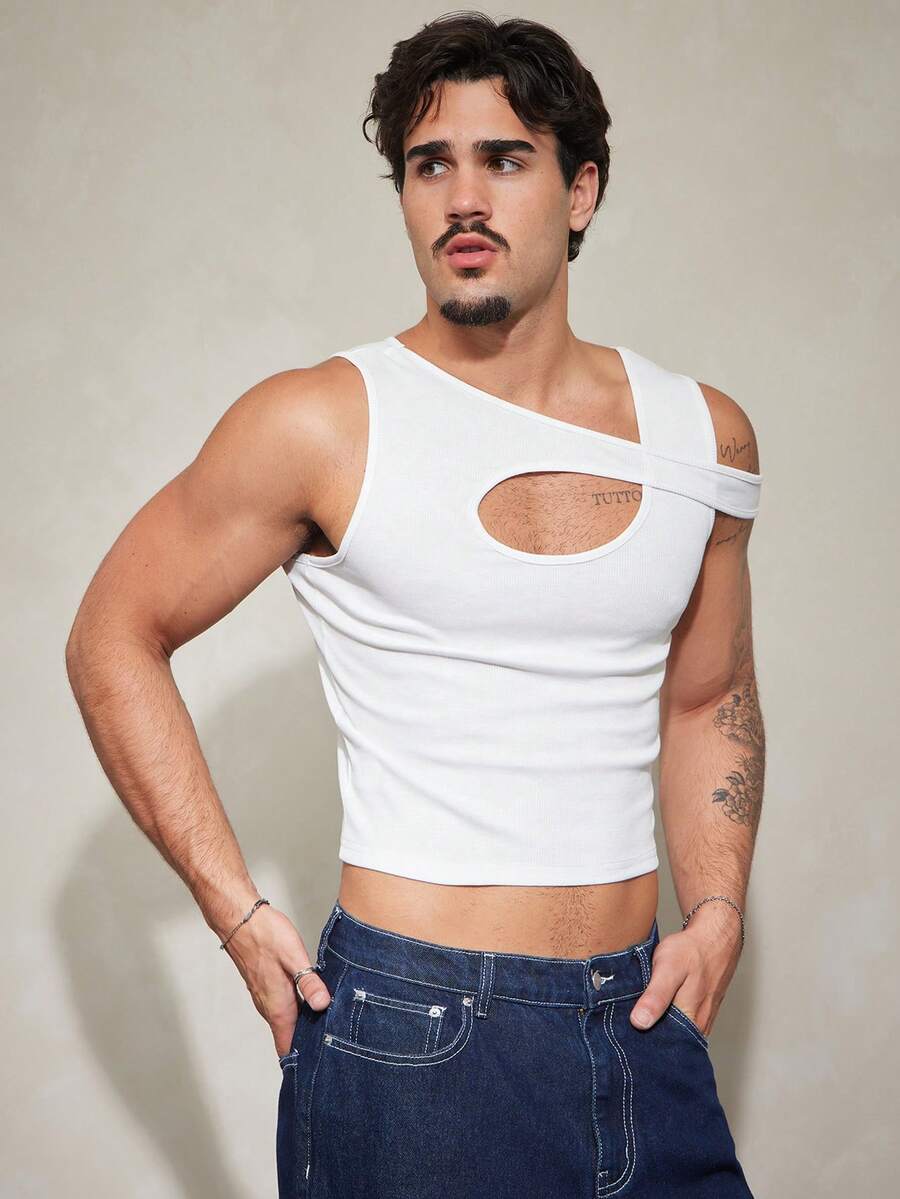 FeverCity Men's Solid Color Casual Versatile Daily Wear Top for Sale ...