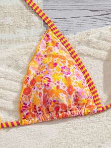 Swim Mod Women's Beach Music Festival Spring/Summer Floral Stripe ...