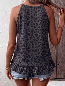 EMERY ROSE Fashion Casual Vintage Bestseller Grey Base Black Leopard ...