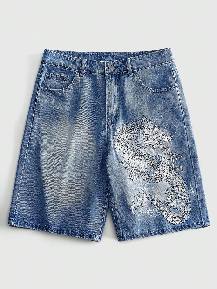 ROMWE MEN Street Life Men's Casual Versatile Denim Shorts With Pocket ...