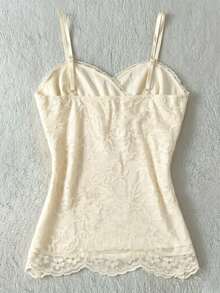 INAWLY Women's Sweet Lace Bow Tie Waist Cinched Camisole Tank Top ...