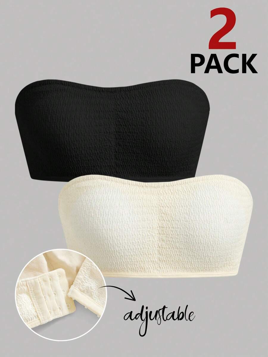 Girlism Kids Teen Girls 2pcs, Black And White, With Built-In Bra Pads ...