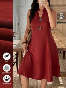 Weeklong Women's Plus Size Spring/Summer Casual Vacation Notch Neck ...