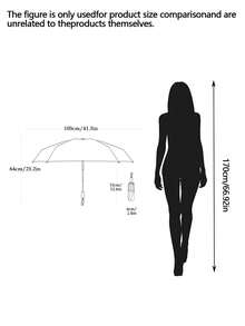 1pc 72-Rib Super Windproof Automatic Parasol, Unisex Large Folding ...