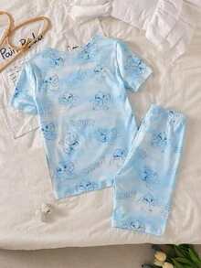 Teen Girls Summer Plaid Short Sleeve & Shorts Set: Bow & Heart Print ...