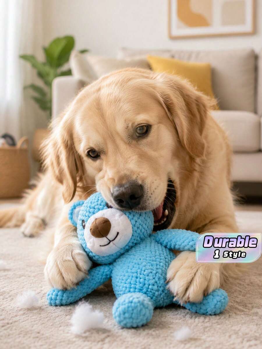 Squeezing Plush Dog Toy, Soothing Toy, Sound Making Toy, Teddy Bear ...