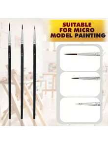 1Set/30PCS Fine Detailed Artist Paintbrush Set - Wooden Handle ...