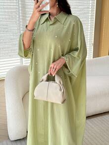 Yasmyna Spring/Summer Fresh Pearl Decor Elegant Slimming Beaded ...
