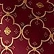 SHEIN Najma Gold Clover Pattern Geometric Design Deep Red Women's Dress ...