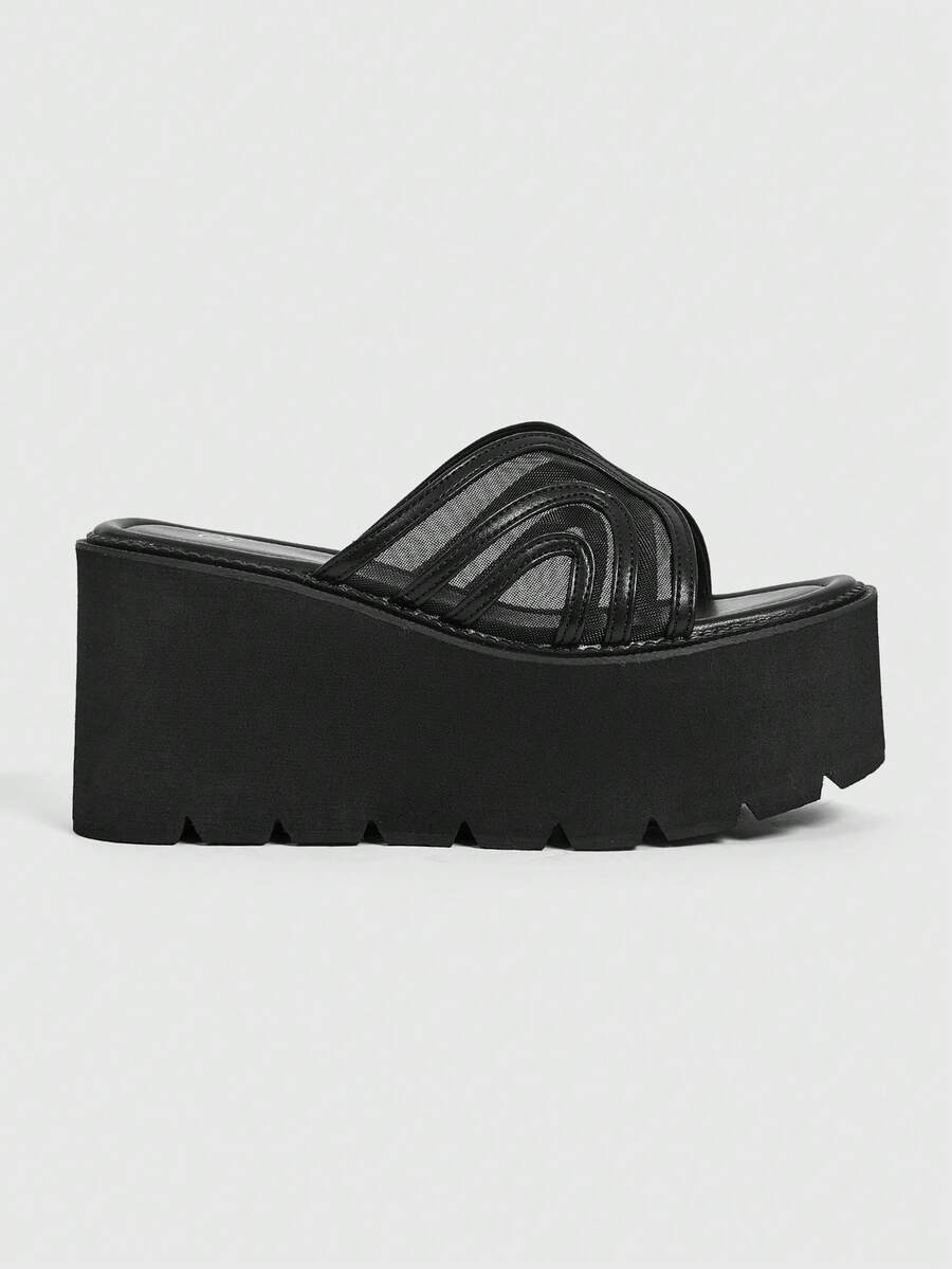 Sugerpunk Ladies Fashion Sexy Wedge Heel Platform Sandals, Punk Style ...
