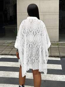 Maweii Plus Size Women Sexy Summer Elegant Versatile Semi-Transparent ...