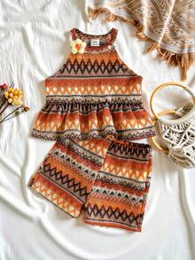SHEIN Vintaside Kids 2pcs/Set Baby Girl Casual Daily Fashion Crochet ...