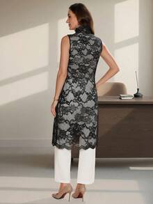 Editum Women's Elegant Asymmetrical Hem Lace Fashion Jacket for Sale ...