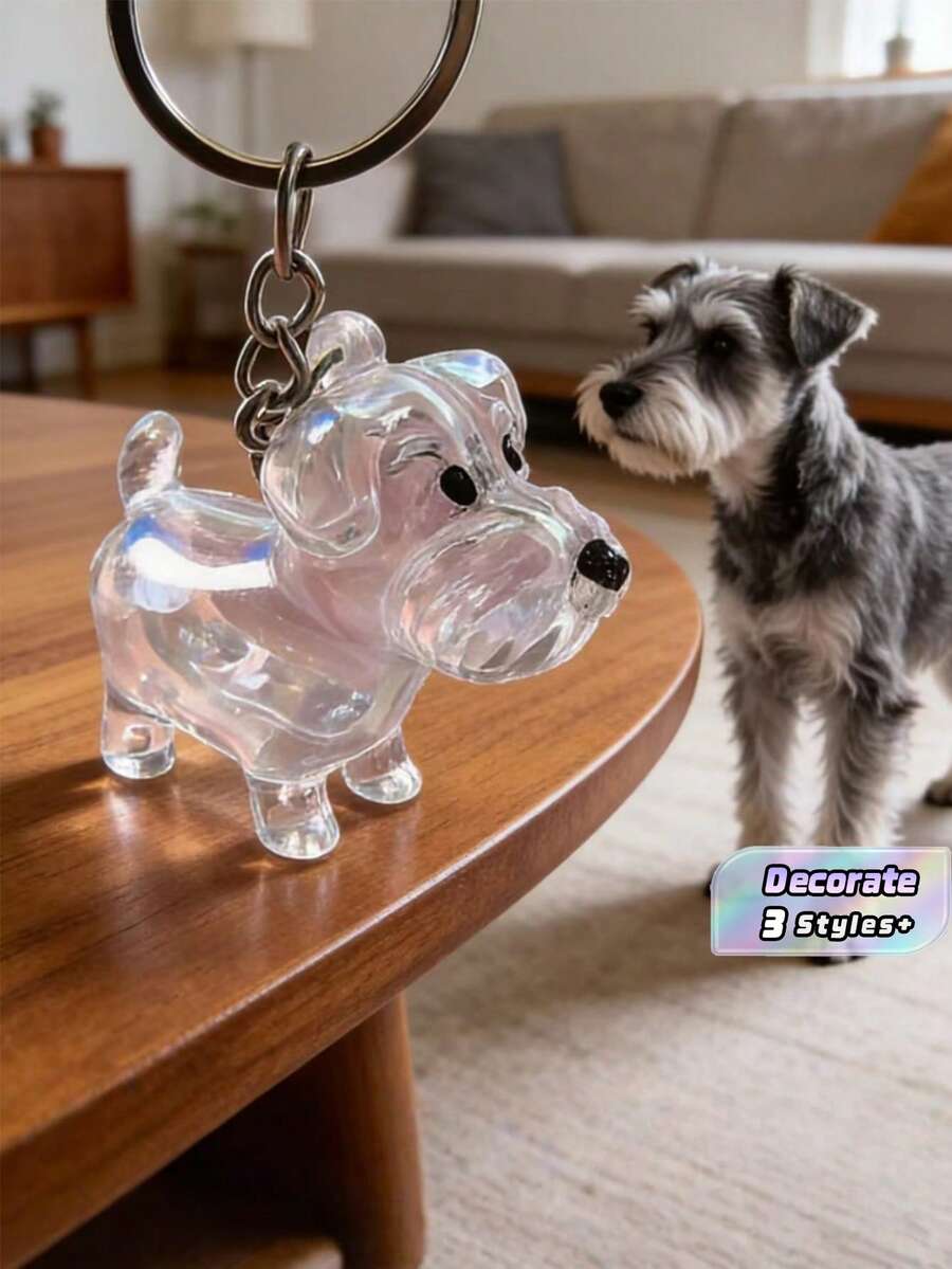1pc Puppy Hair Storage Pendant, Cute Puppy Hair Transparent Storage Box ...