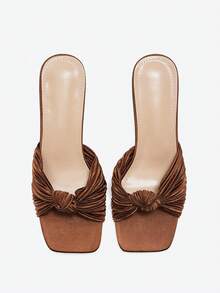 Eladyva Women's New Summer High-Heeled Sandals, Transparent Low-Heeled ...