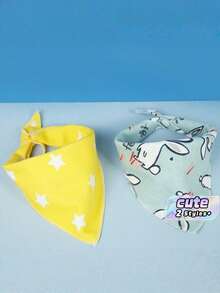 2pcs Dog Bandanas & Scarves (Suitable For Small, Medium, And Large Dogs ...