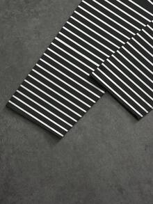 Chillumni Men's Classic Casual Black & White Striped Horse Logo ...
