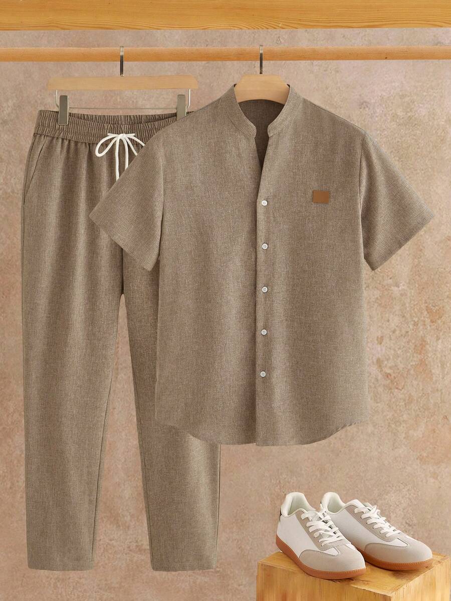 EASEVO Men's Plus Size Shirt And Pants Set for Sale Australia| New ...