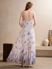 Arave Casual Vacation Style Printed Pleated Tube Maxi Dress for Sale ...
