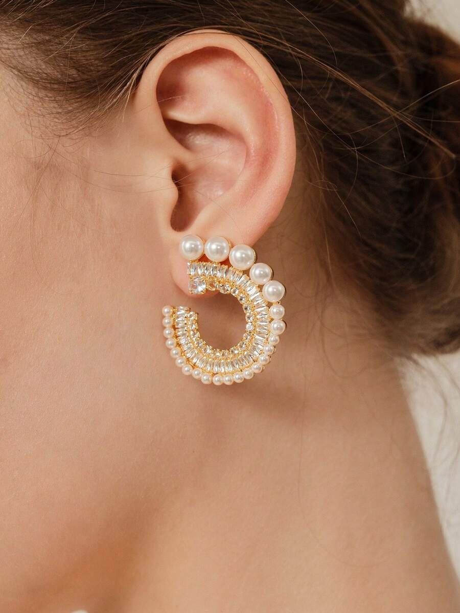 MOTF PREMIUM 18k Gold-Plated New U-Shaped Ear Needles Fashion ...