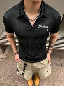 Sport MetroGents Men's Letter Print Casual Versatile Daily Sports Short ...