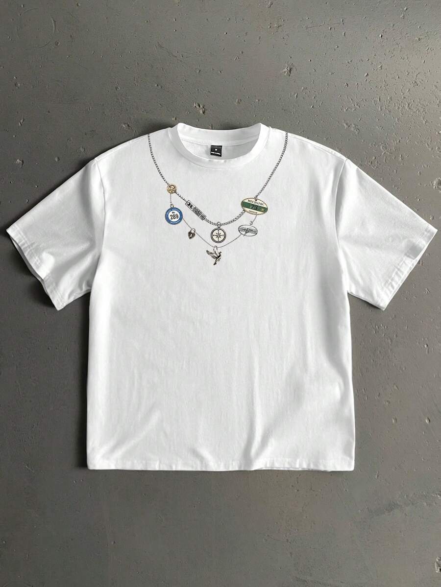 StoneGrade American Vintage Simulation Pendant Necklace Chain Logo ...