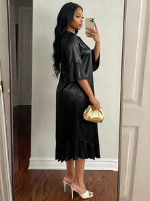 SHEIN Lady Festival Outfit Women Black Dresses Elegant Dress Casual For ...
