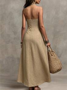 Linhara CURVE Plus Size Woven Elegant Style Sleeveless Summer Women's ...