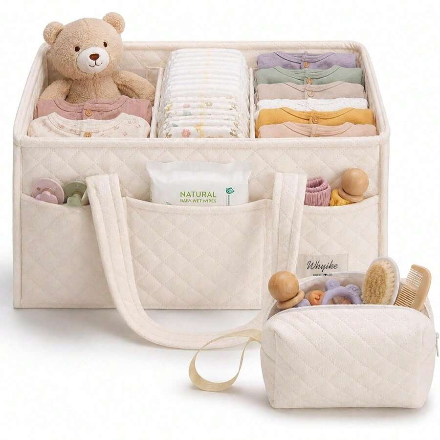 SHEIN 1pc Diaper Caddy Organizer, Baby Basket Shower Gift, Stylish ...