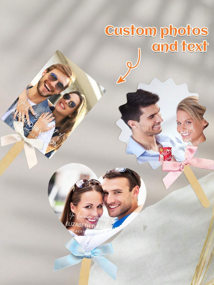 Custom Printed Photo Fans/Personalize With Your Logo Or Design/Custom ...