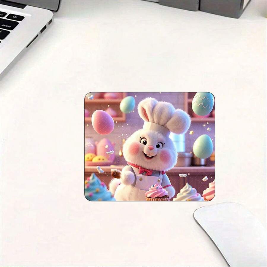 1 Plush Rabbit Mouse Pad, Durable, Lightweight, Easy To Carry, Suitable ...