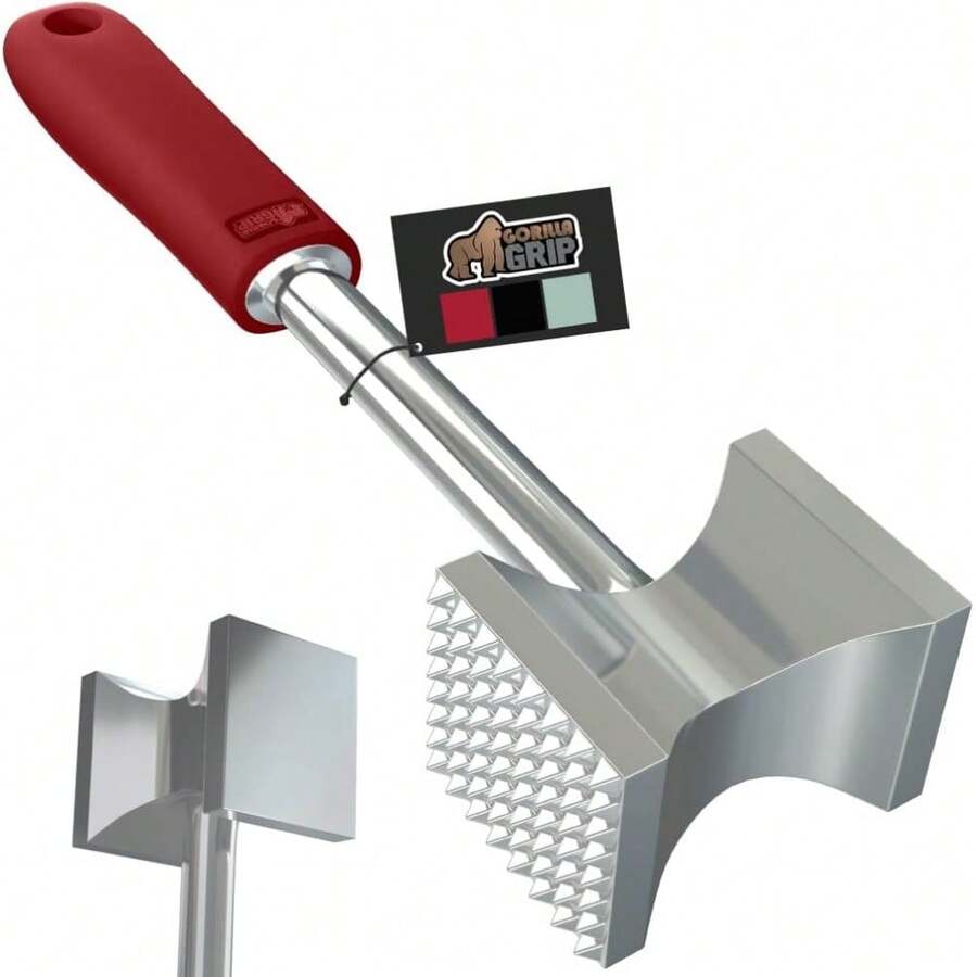 GORILLA GRIP Double-Sided Patent Pending Meat Tenderizer, Heavy Duty ...