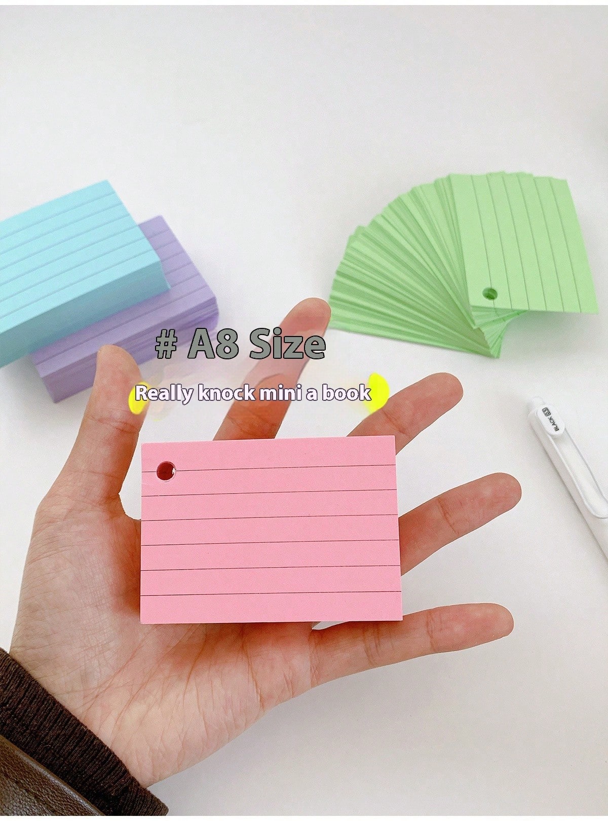 10 Packs 1000 Pcs A8 Index Cards | 150gsm Premium Paper With Line ...