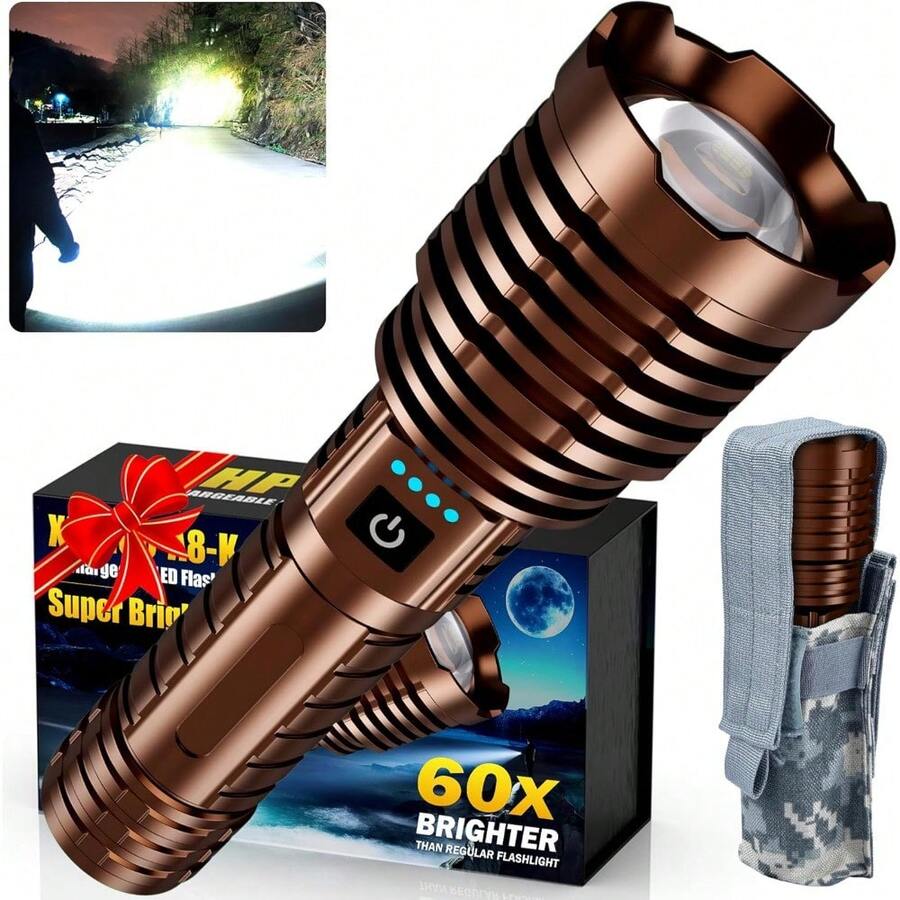 Local Shipping-Powerful Tactical Flashlight Up To 25H Long Battery Life ...
