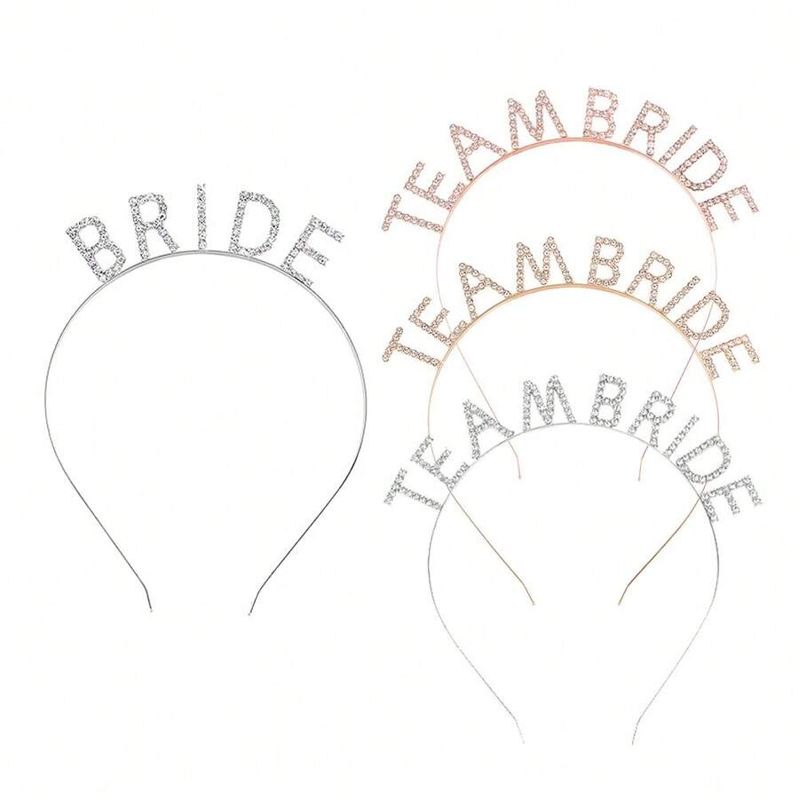 1/12PCS TeamBride Headband, Rhinestone Bride Headband, Bachelorette ...