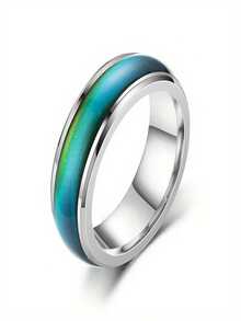 One Piece European And American Heart Emotional Thermochromic Ring 6mm ...