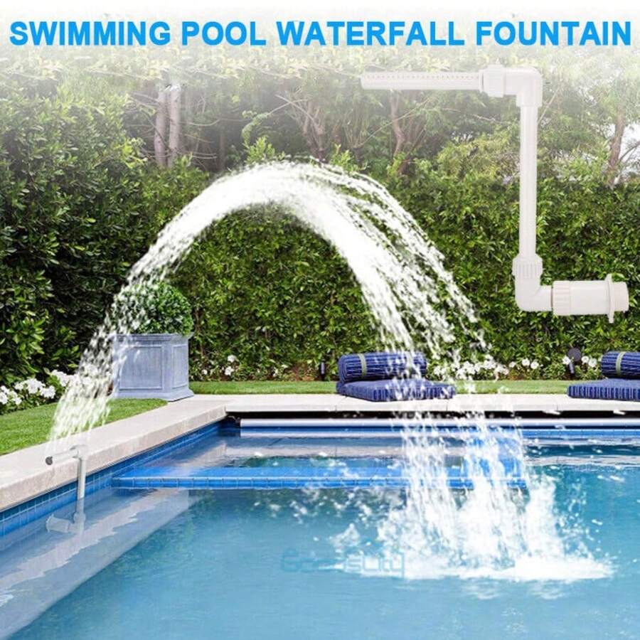 Swimming Pool Waterfall Fountain Above Ground Pool Fountain Pool ...