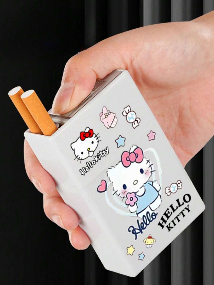 Sanrio 1 Pc Hello Kitty New Women's Cigarette Box With Highly Attractive Cartoon KT Cat Kulomi ...