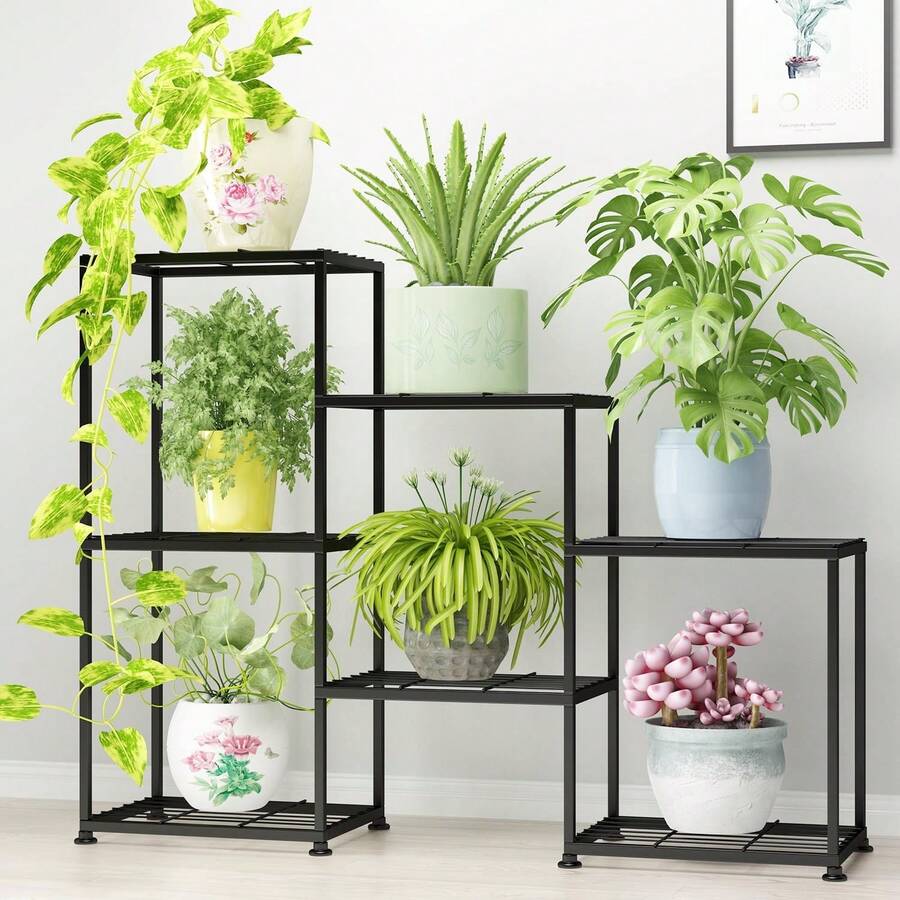 Metal Plant Stand Indoor Metal Plant Stands Outdoor Tiered Plant Shelf ...